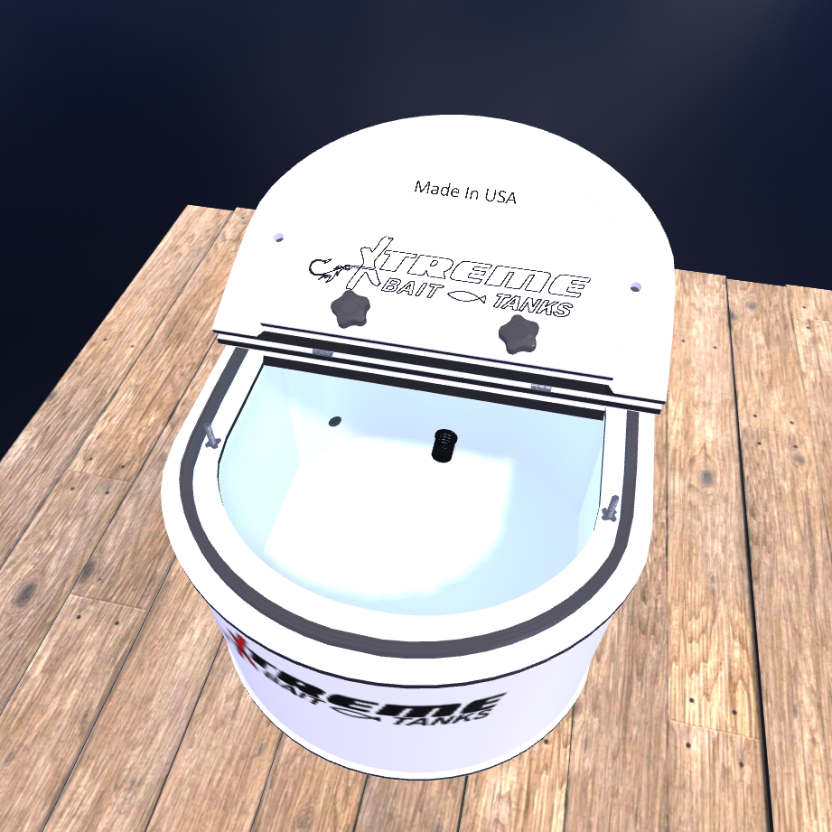 23 Gallon Bait Tank (30 Gal. Total, 32" x 24" x 18") - X-Treme Bait Tanks